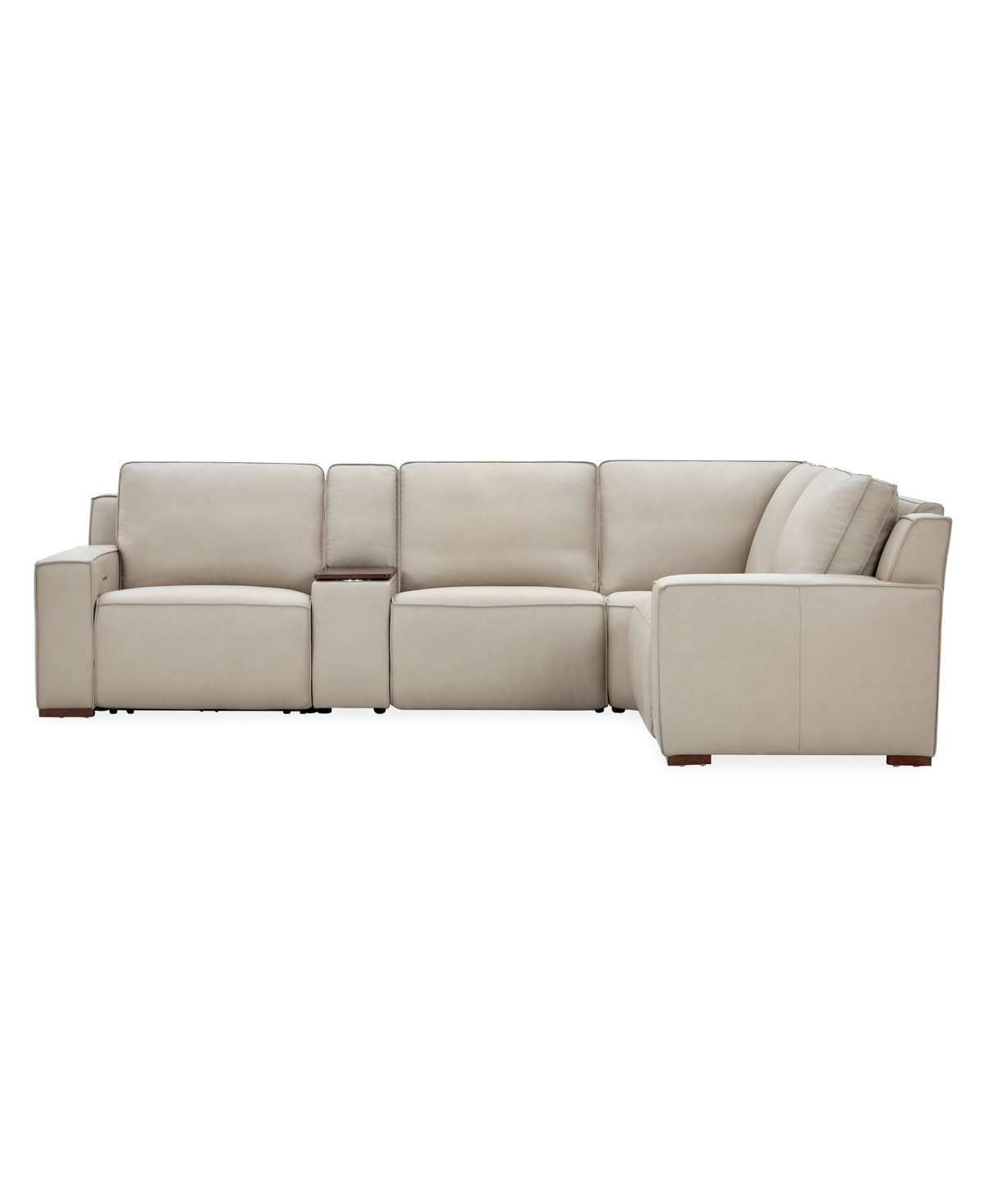Click here for Aspen 3PM 5-Piece Leather Sectional Sofa Set (Laf... prices