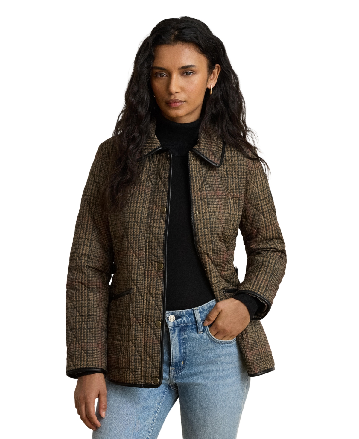 Click here for Lauren Ralph Lauren Petite Quilted Velboa-Lined Ja... prices