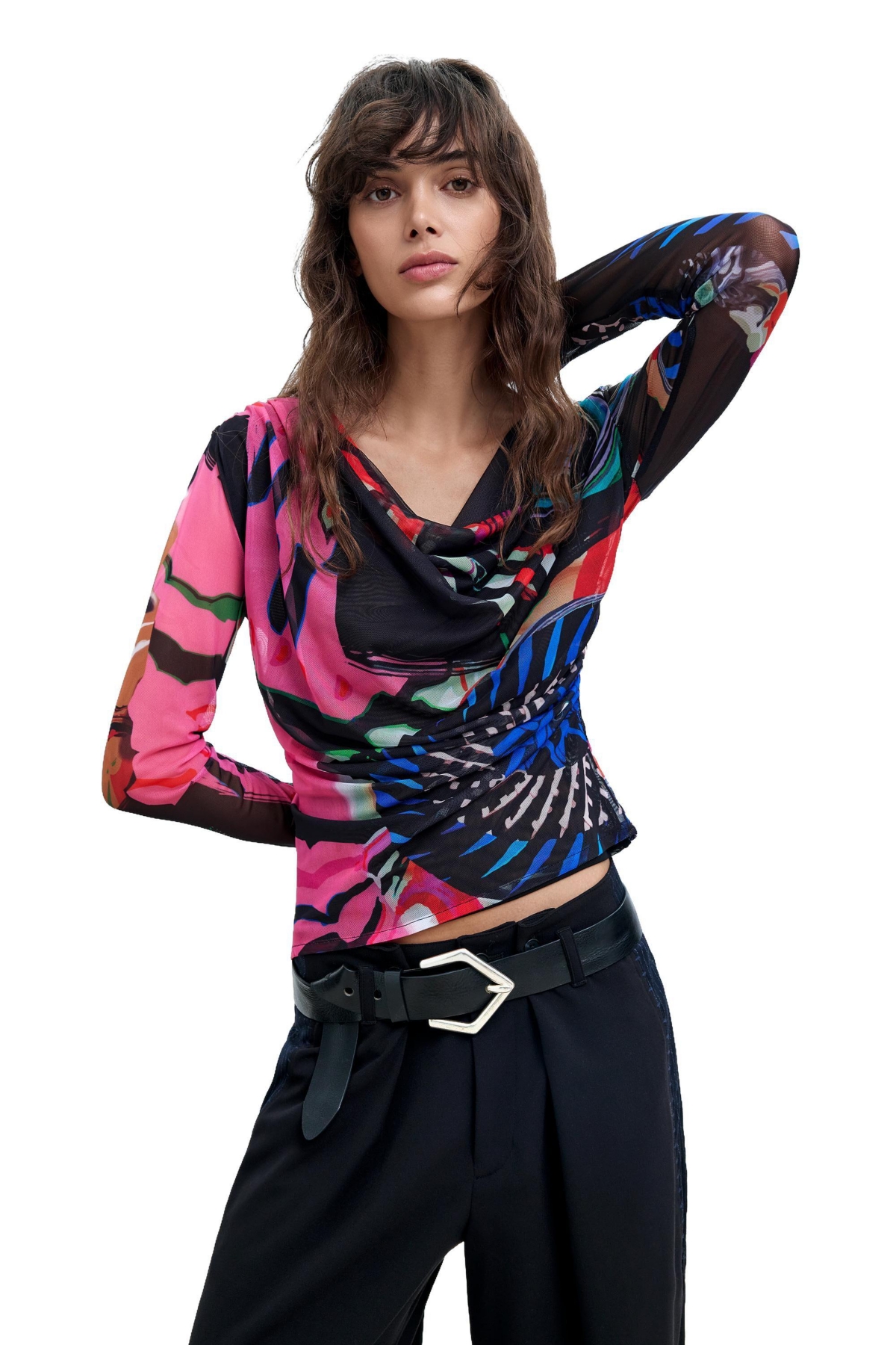 Click here for Desigual Womens Printed Knit T-shirt M. C. Lacroix... prices