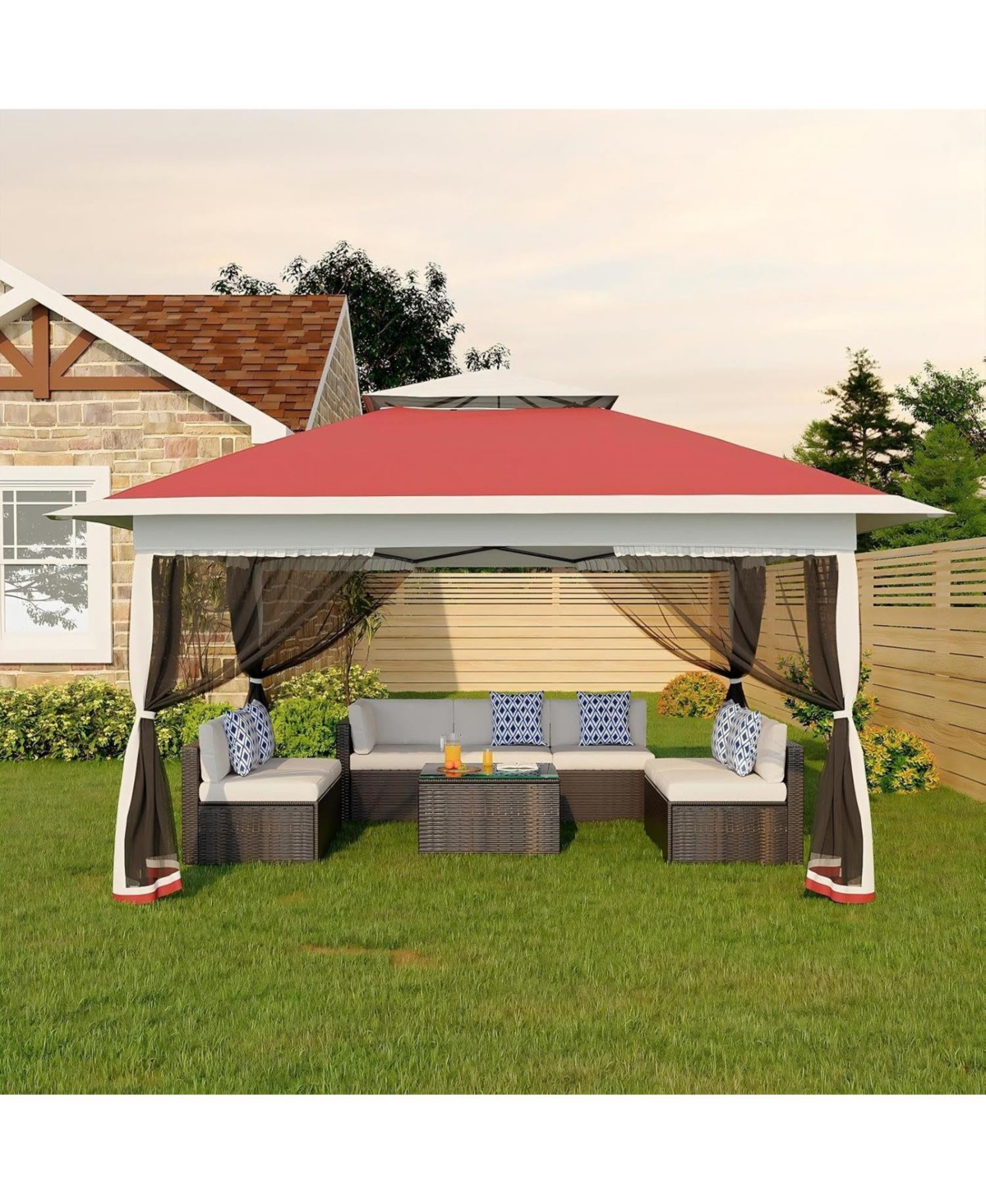 Click here for gaomon Canopy Tent 12x12 Ft  Gazebo Pop Up One-Pus... prices