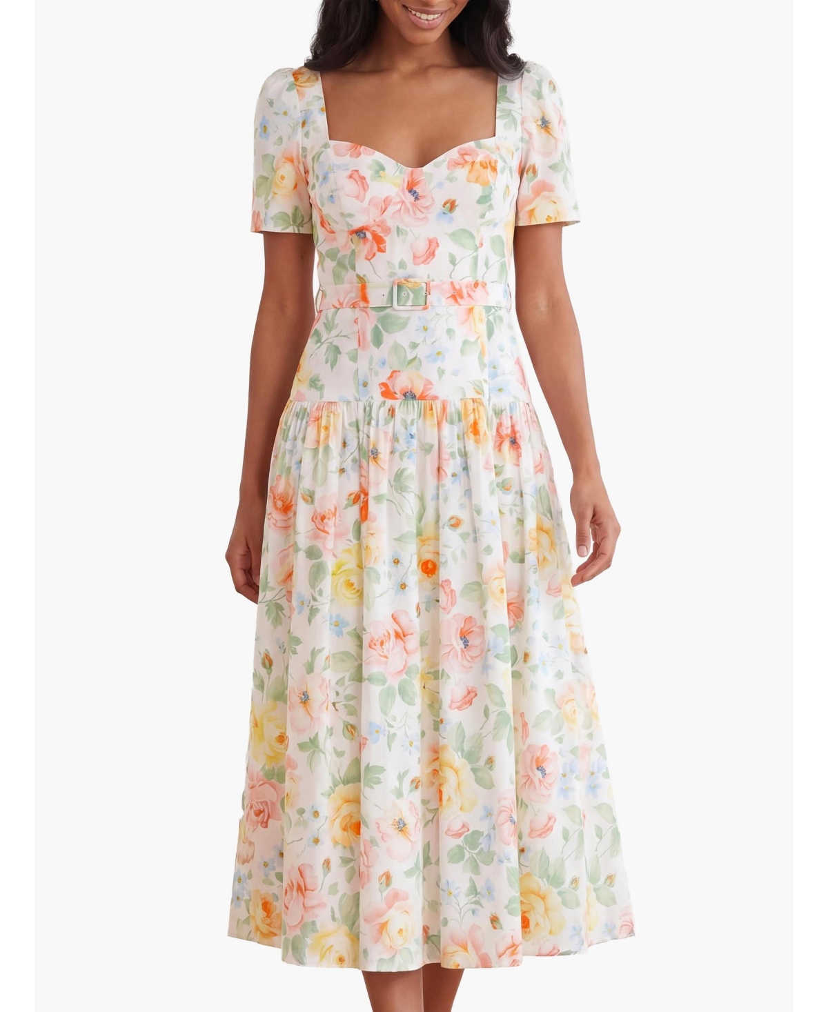 Click here for Needle & Thread Womens Sienna Rose Cotton Ballerin... prices