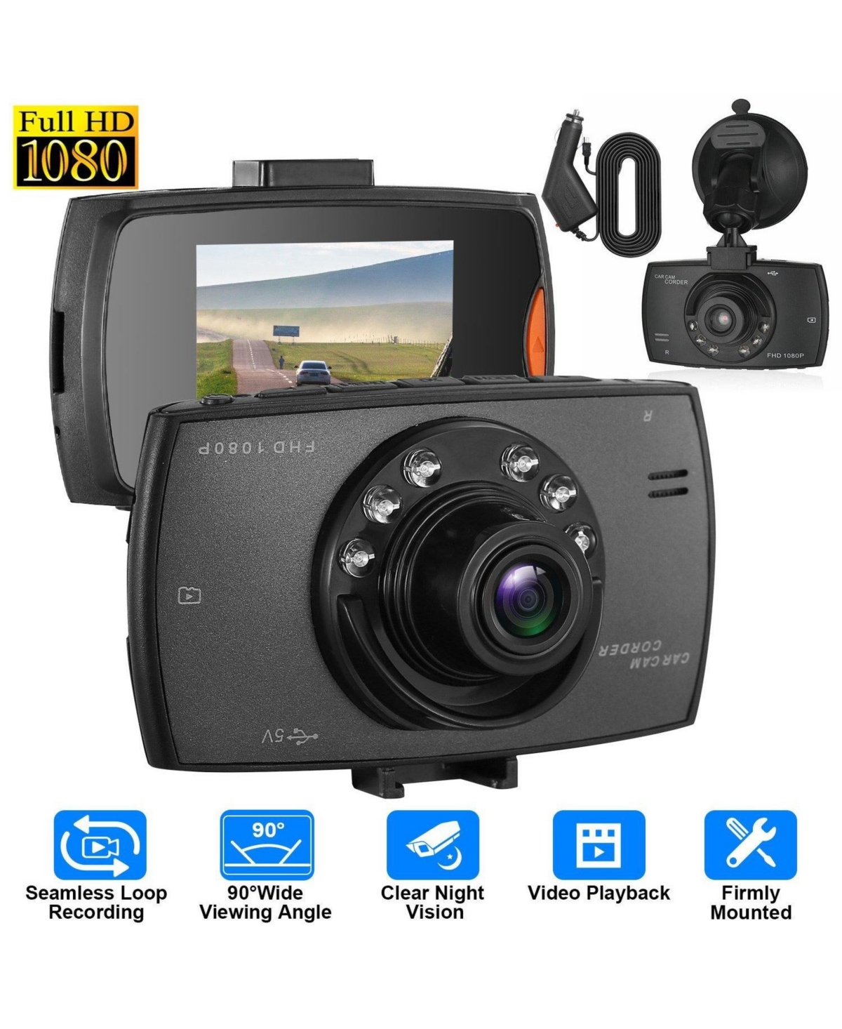 Click here for Neewer 1080P Car Dvr Camera Dash Cam Camcorder 90... prices