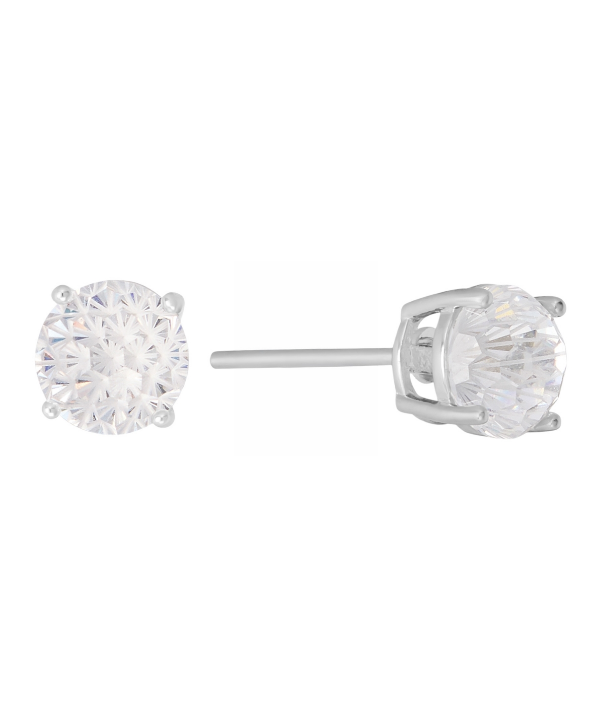 Click here for Macys Sterling Silver Cubic Zirconia Solitaire Stu... prices