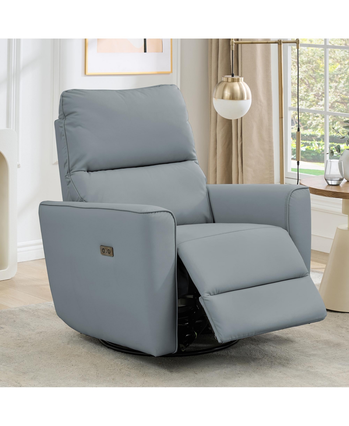 Click here for homfan Swivel Recliner Chair with Charging Port  P... prices