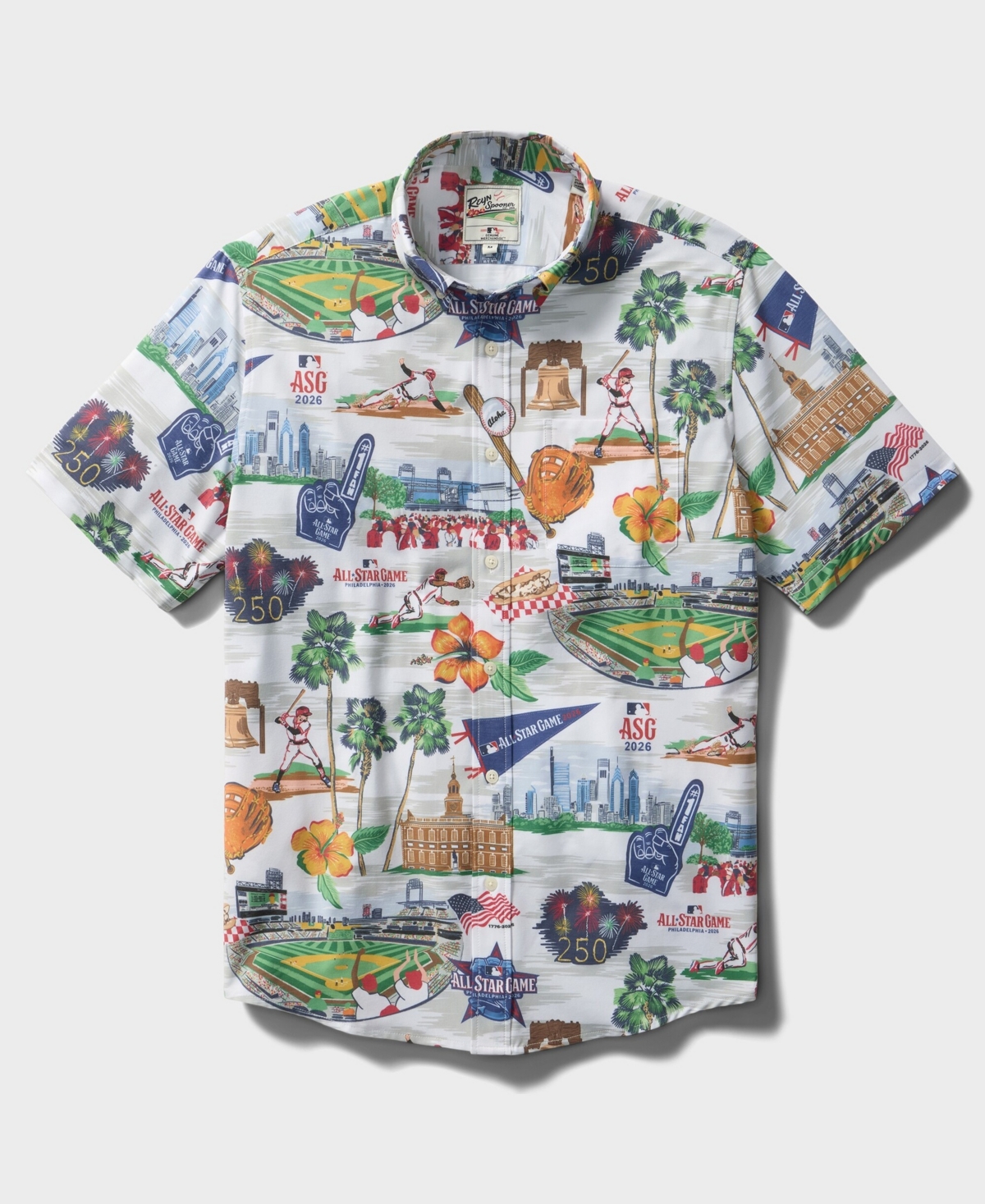 Click here for Reyn Spooner Mens White 2026 Mlb All-Star Game But... prices