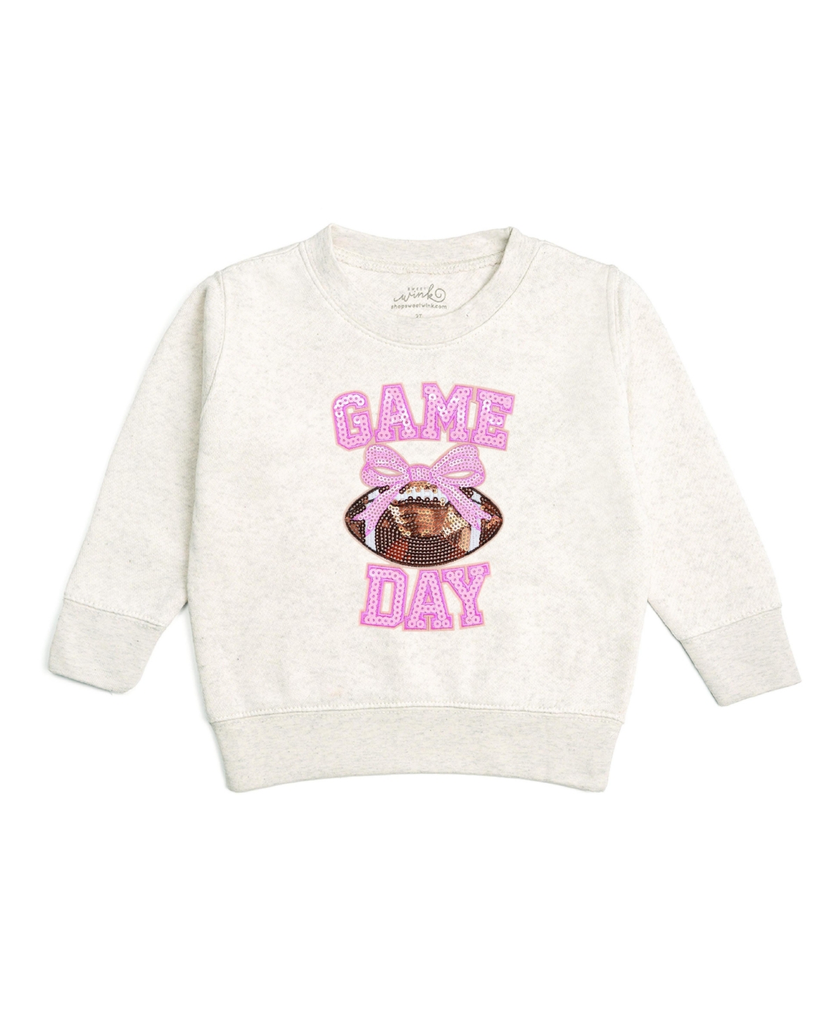 Click here for Sweet Wink Toddler Girls Game Day Sequin Patch Swe... prices