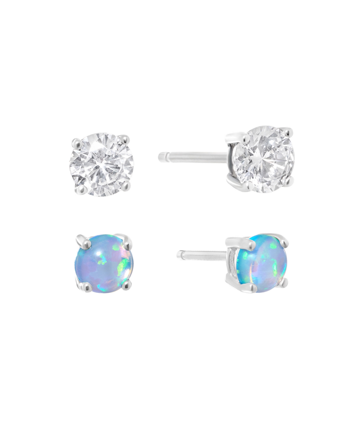 Click here for Macys 5mm Simulated White Opal and Cubic Zirconia... prices