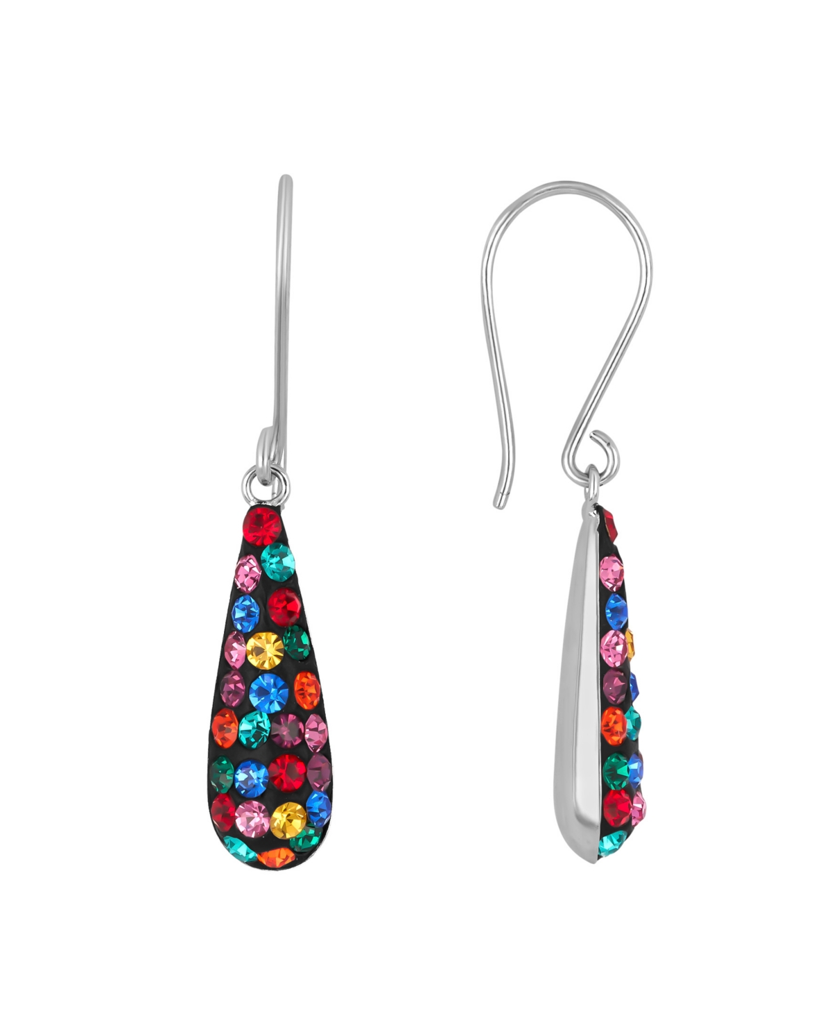 Click here for Macys Pave Crystal Teardrop Earrings - Multi prices