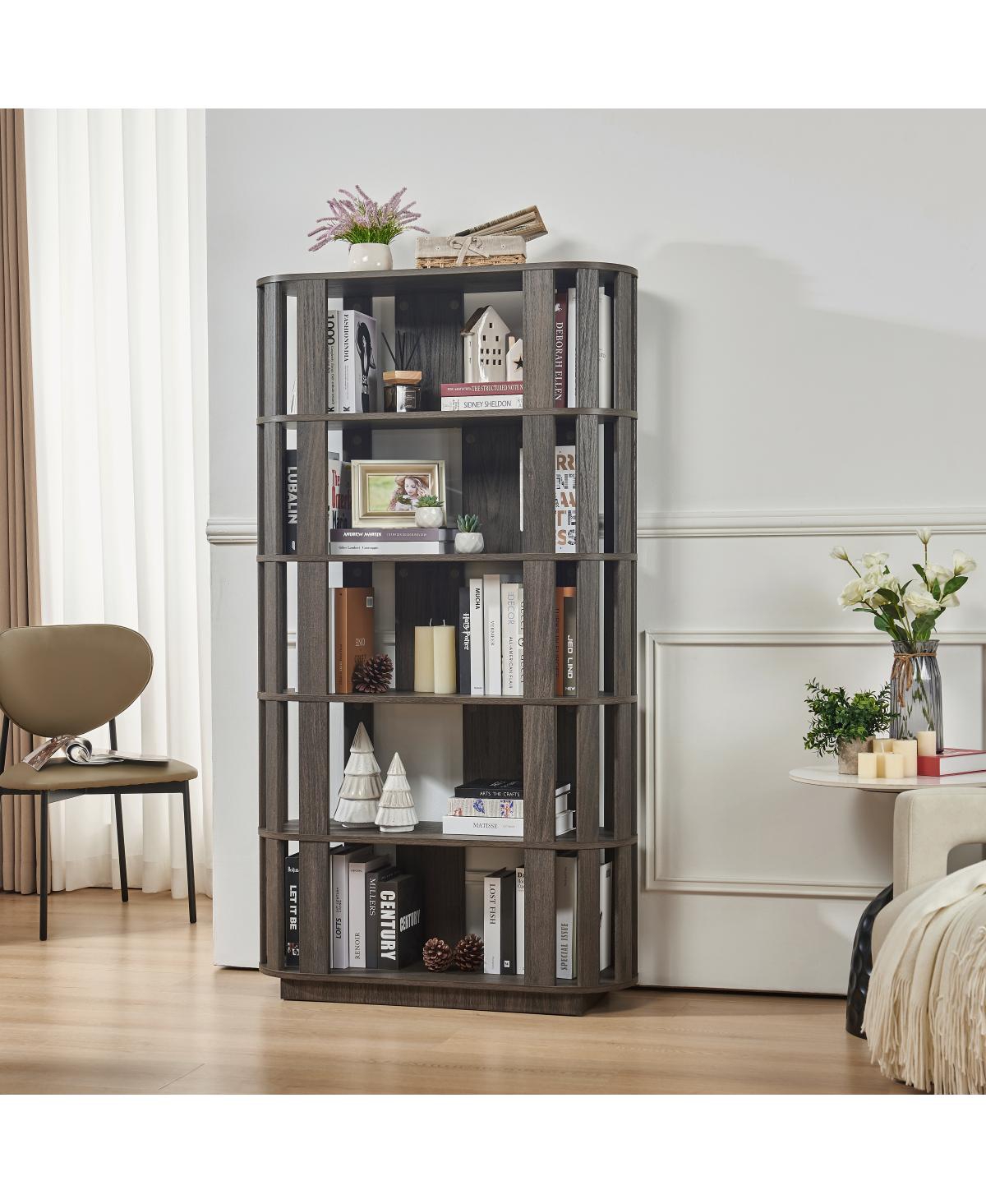 Click here for Streamdale Furniture 5-Tier Wooden Oval Open Books... prices
