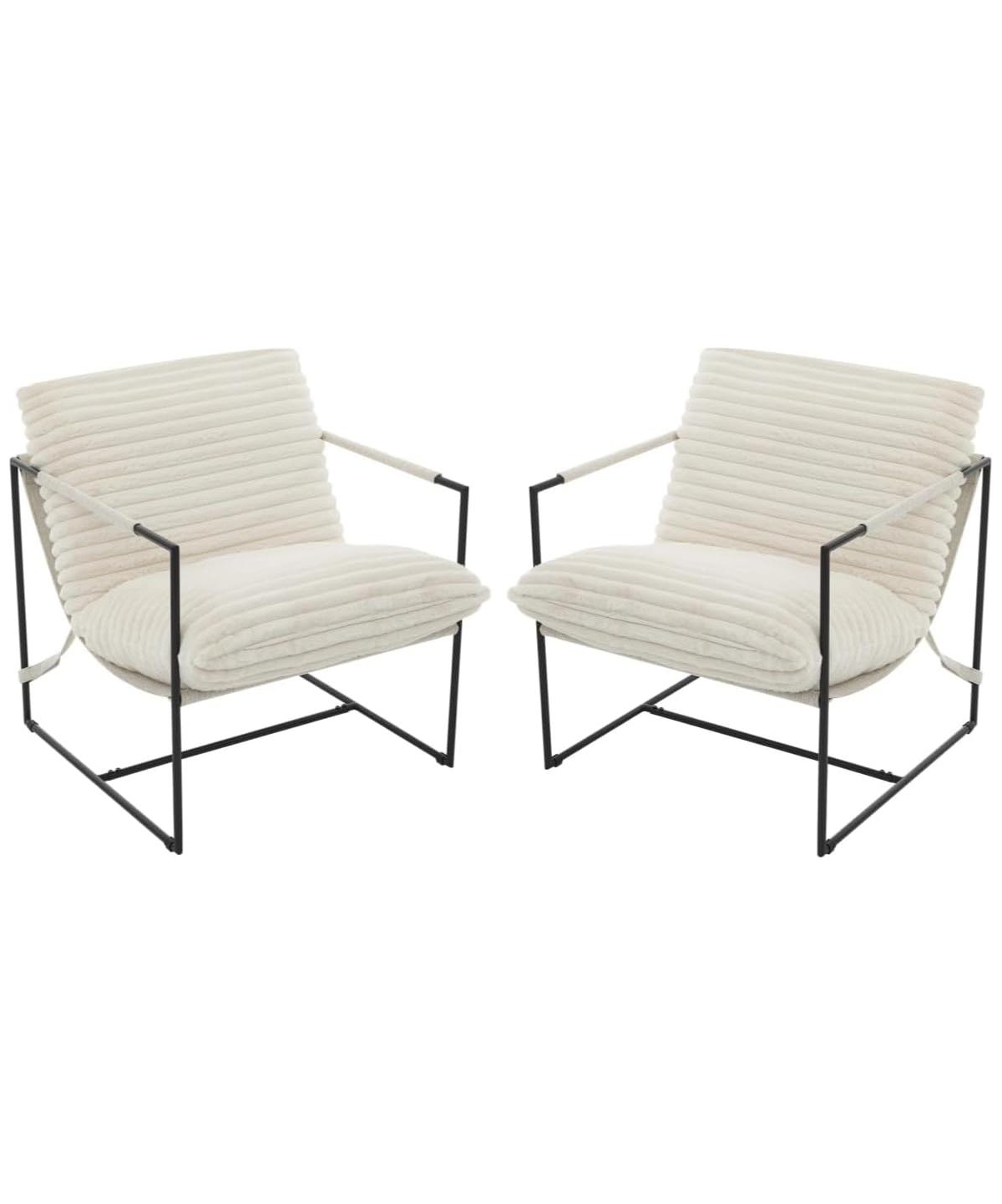 Click here for gaomon Sling Accent Chairs Set of 2  Upholstered A... prices