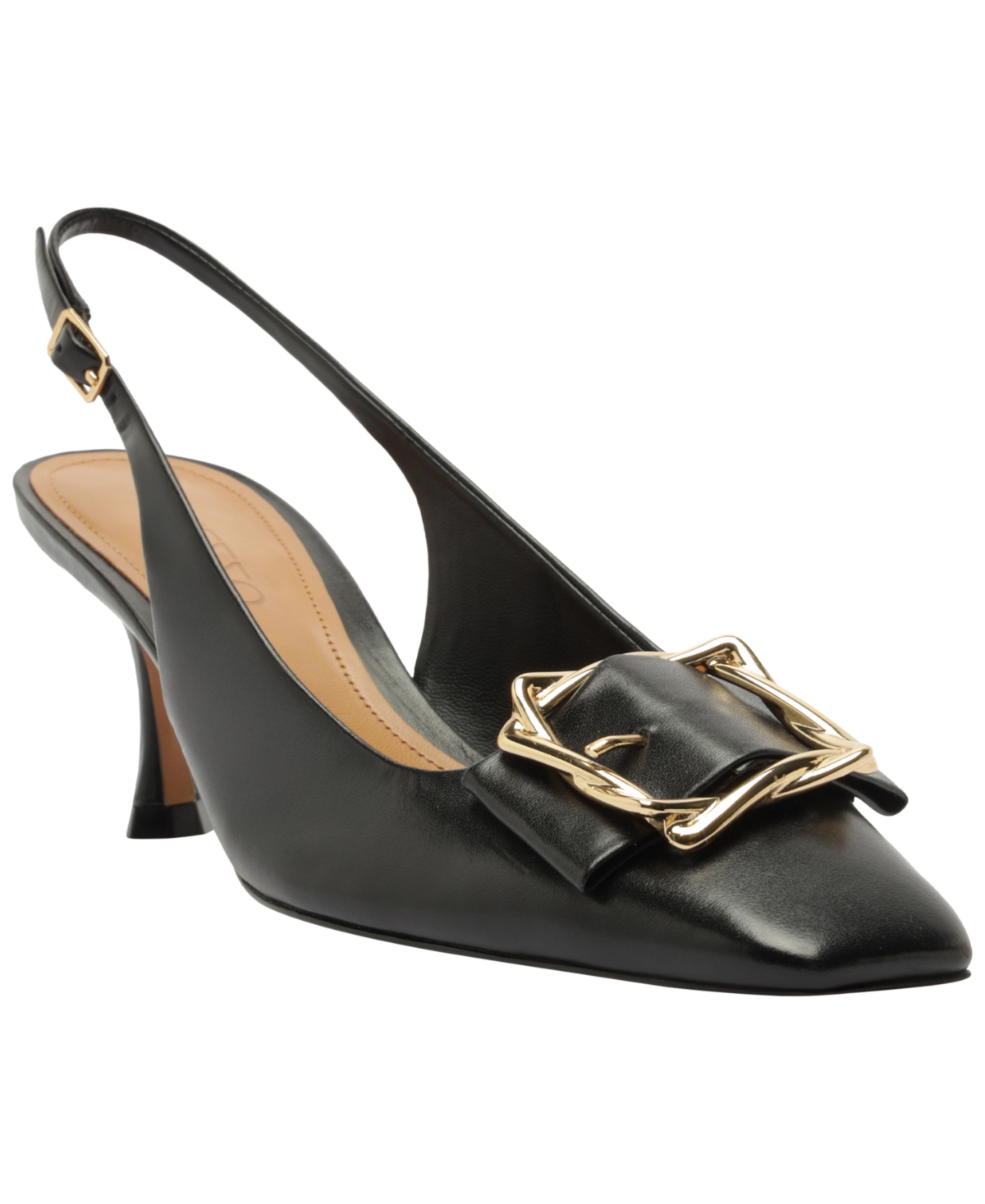 Click here for Arezzo Womens Florence Mid Stiletto Pumps - Black prices