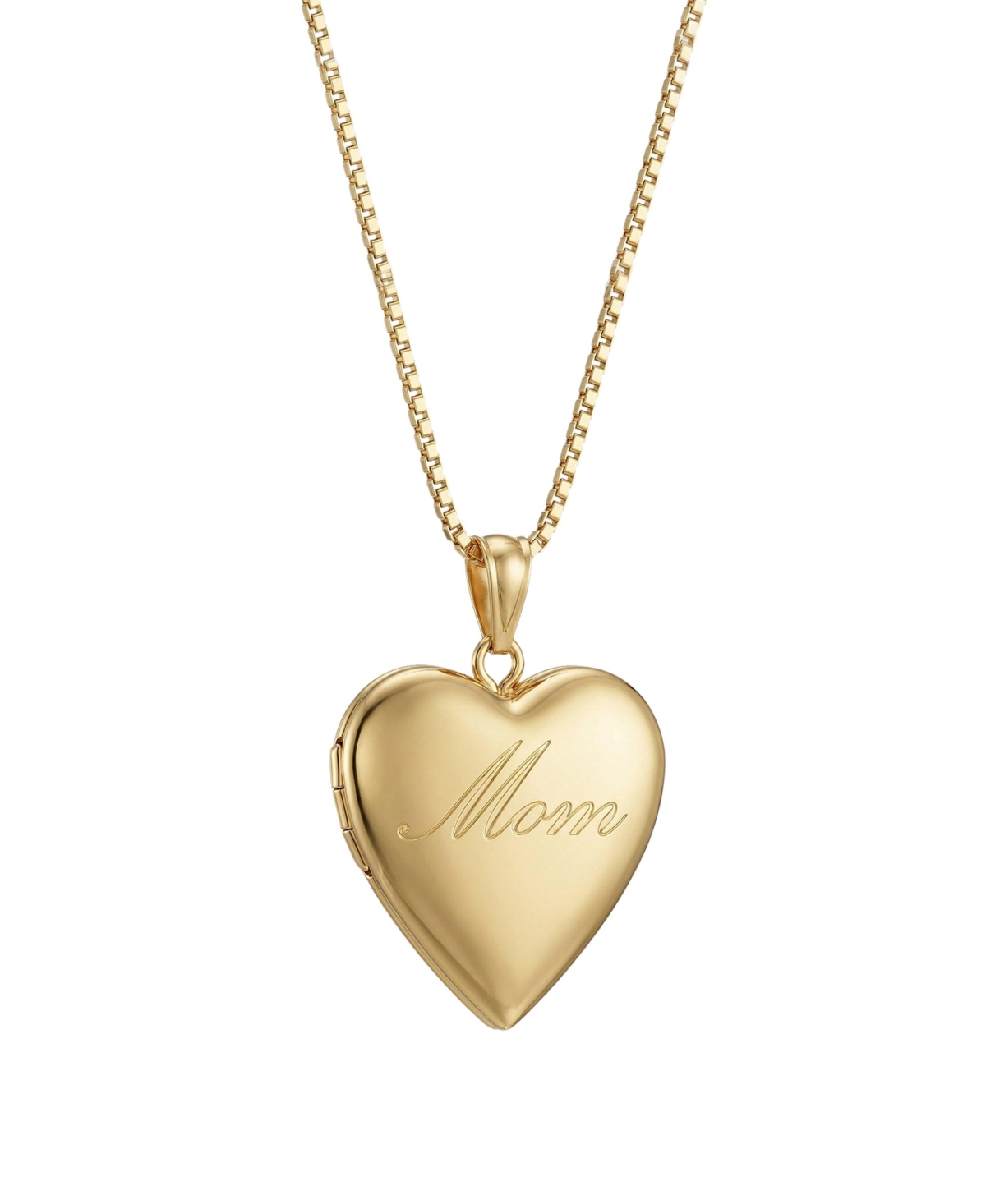 Click here for The M Jewelers Mom Engraved Photo Locket Necklace... prices