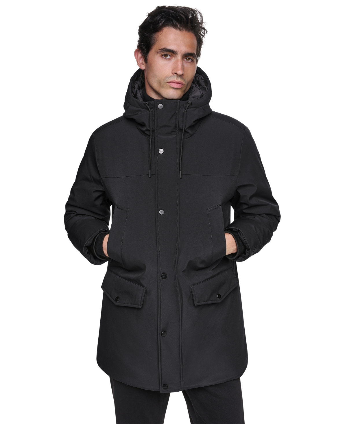 Click here for Dkny Mens Heavyweight Signature Parka with Attache... prices