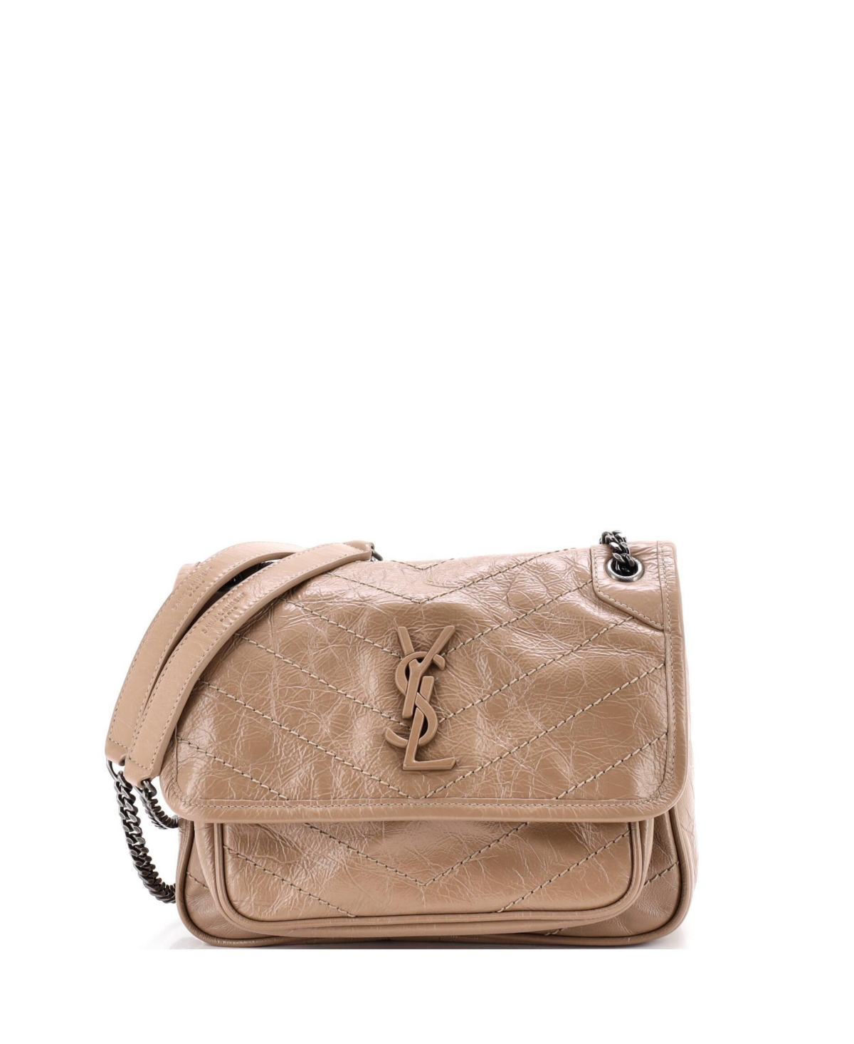Click here for Pre-Owned Saint Laurent Baby Niki Chain Flap Bag M... prices