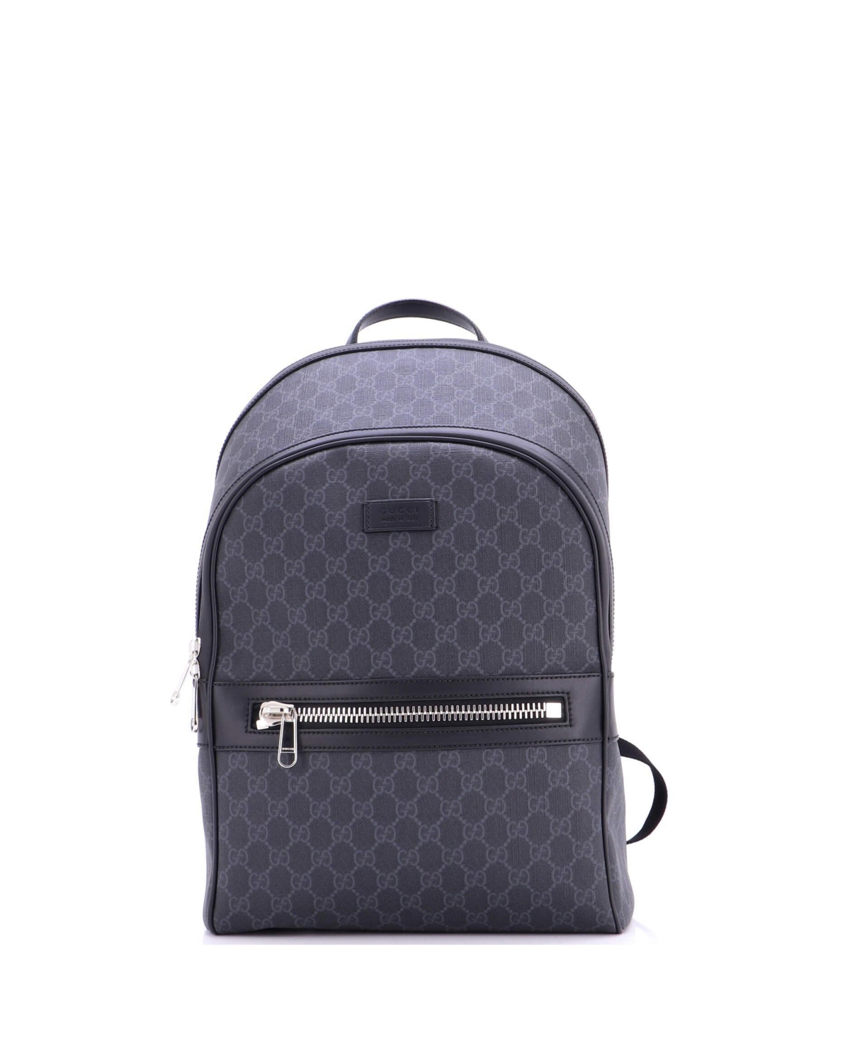 Click here for Pre-Owned Gucci Medium Front Zip Pocket Backpack G... prices