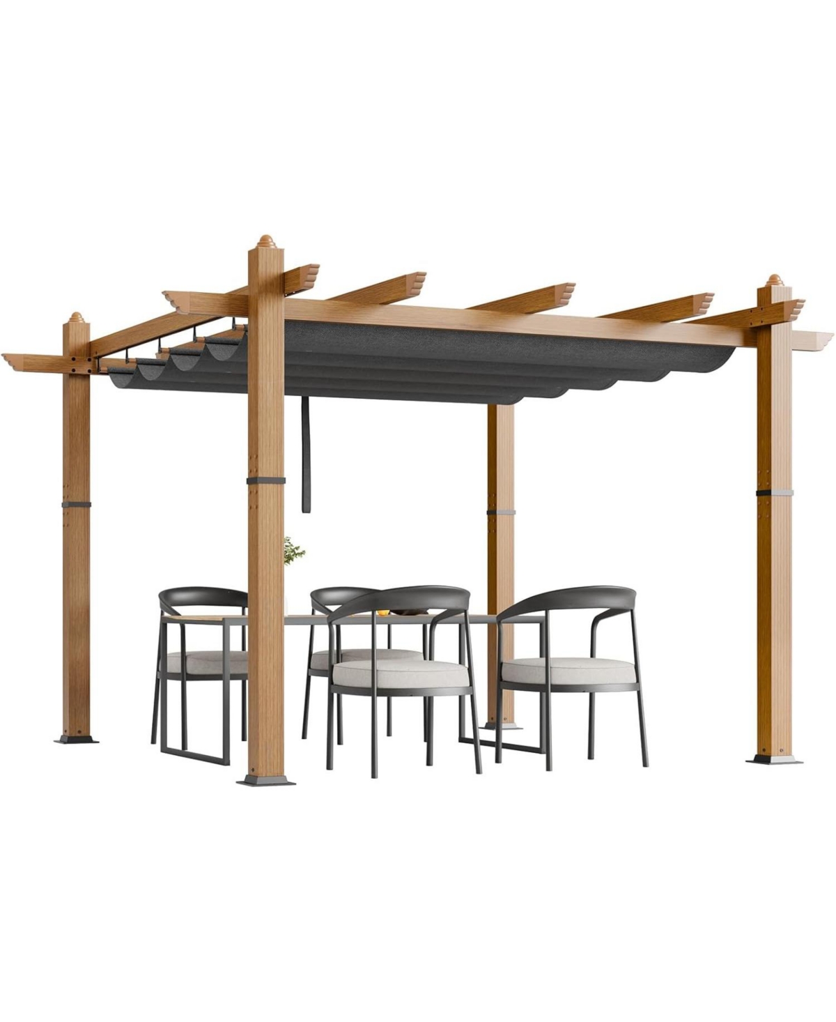 Click here for gaomon 10x10 Feet Retractable Outdoor Pergola with... prices