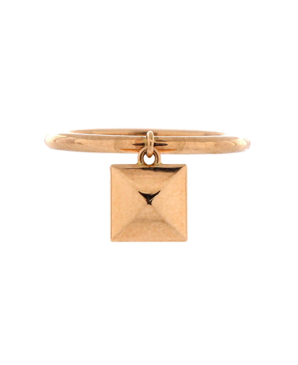 Click here for Pre-Owned HERMES Clou dH Charm Ring - 18k rose gol... prices