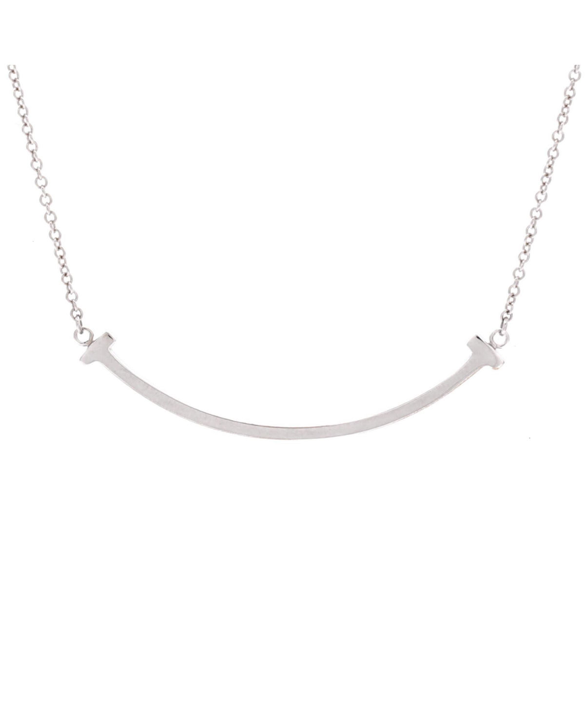 Click here for Pre-Owned Tiffany & Co T Smile Pendant Necklace -... prices