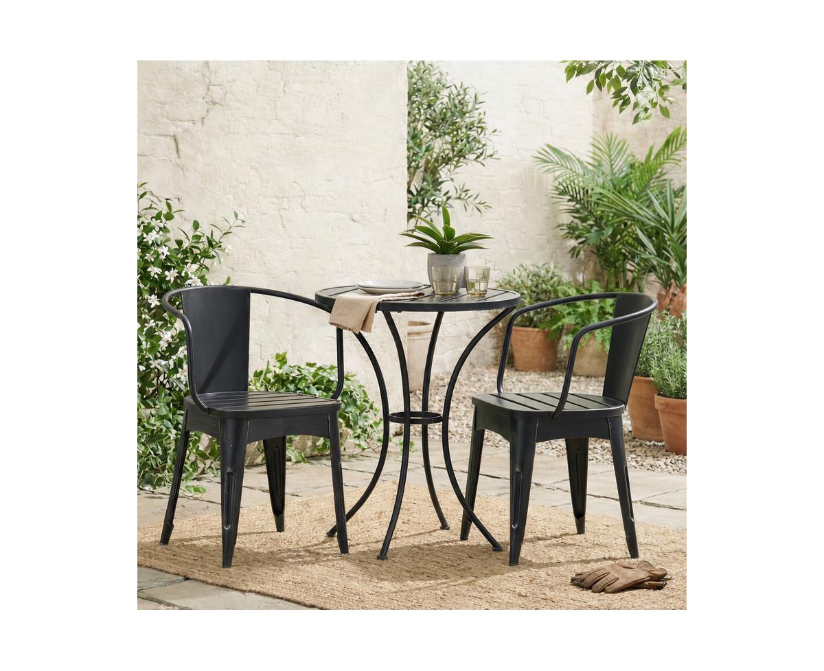 Click here for sumyeg Modern 3-Piece Patio Bistro Set - Black prices