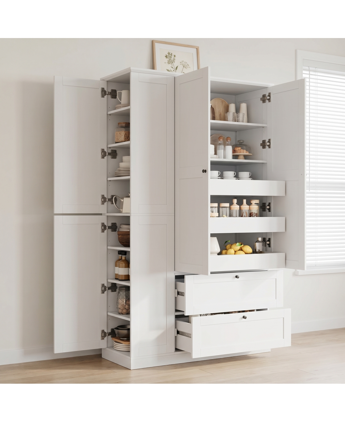 Click here for Streamdale Furniture 73.6 Farmhouse Kitchen Pantry... prices