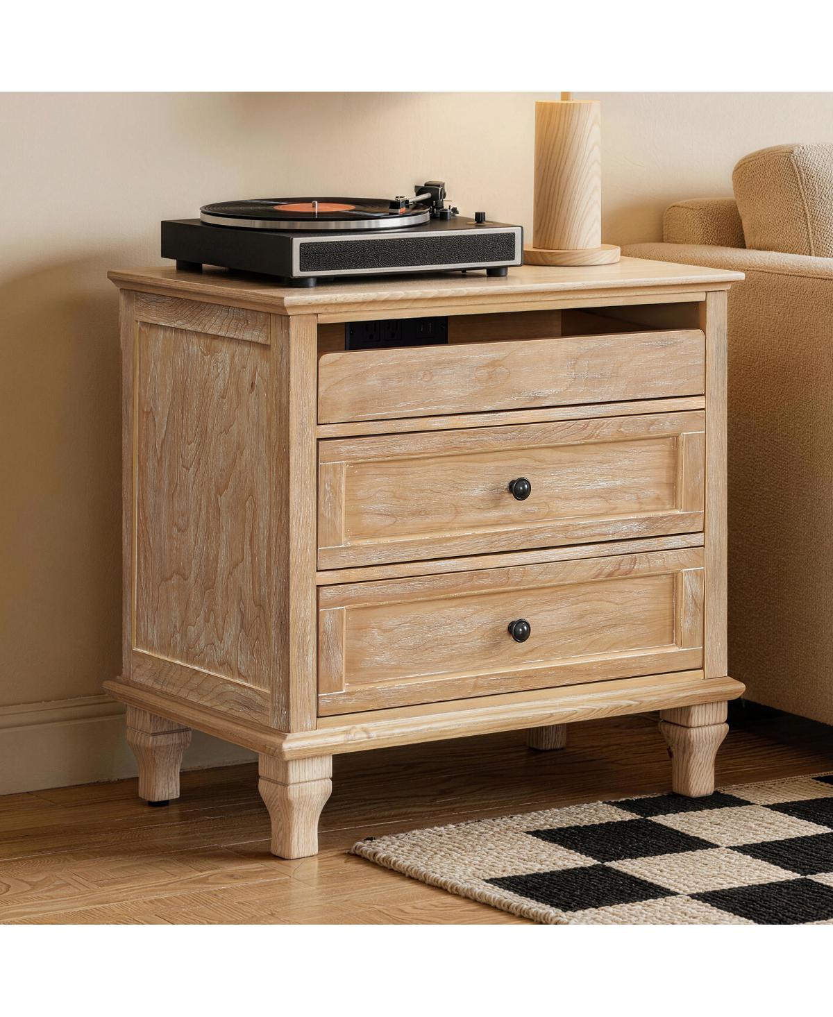 Click here for Streamdale Furniture 28 Farmhouse 3-Drawer Nightst... prices