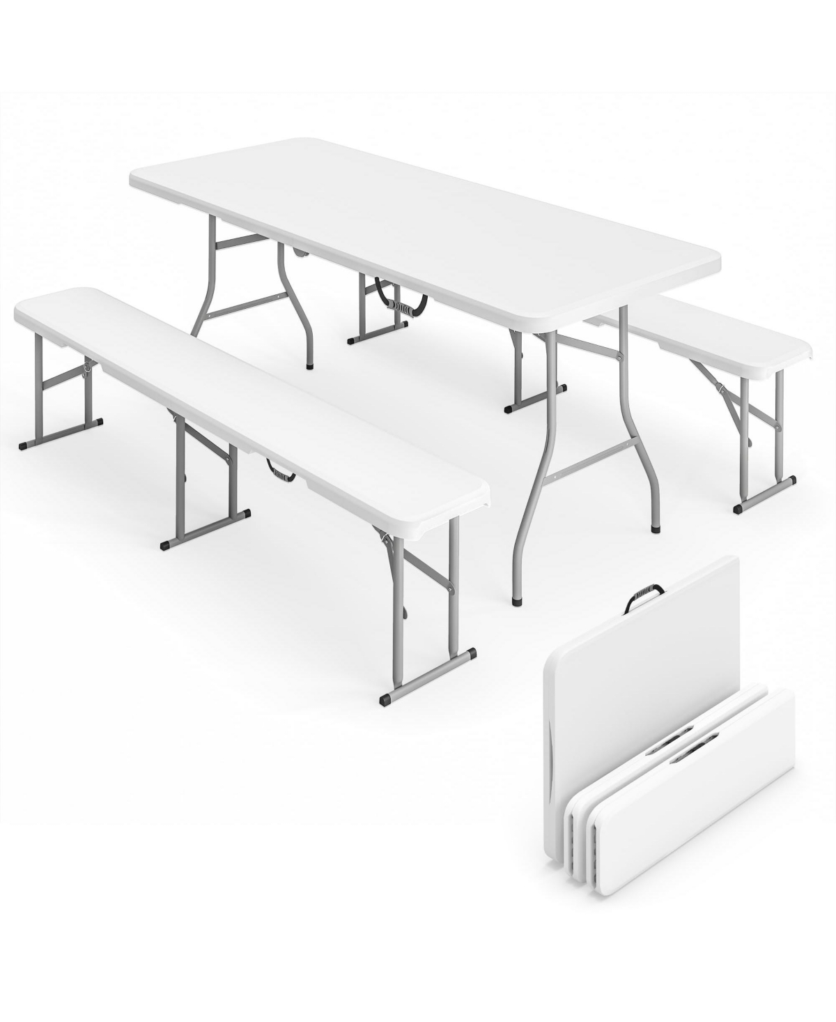 Click here for Piscifun 6feet 3 Piece Portable Folding Picnic Tab... prices