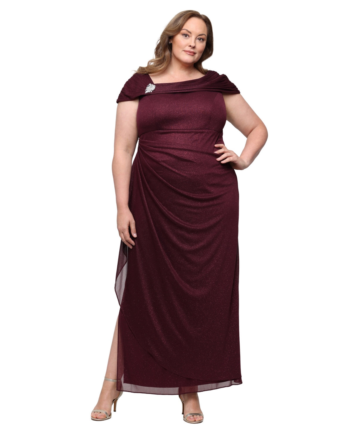 Click here for Alex Evenings Plus Size A-Line Ruched Ball Gown -... prices
