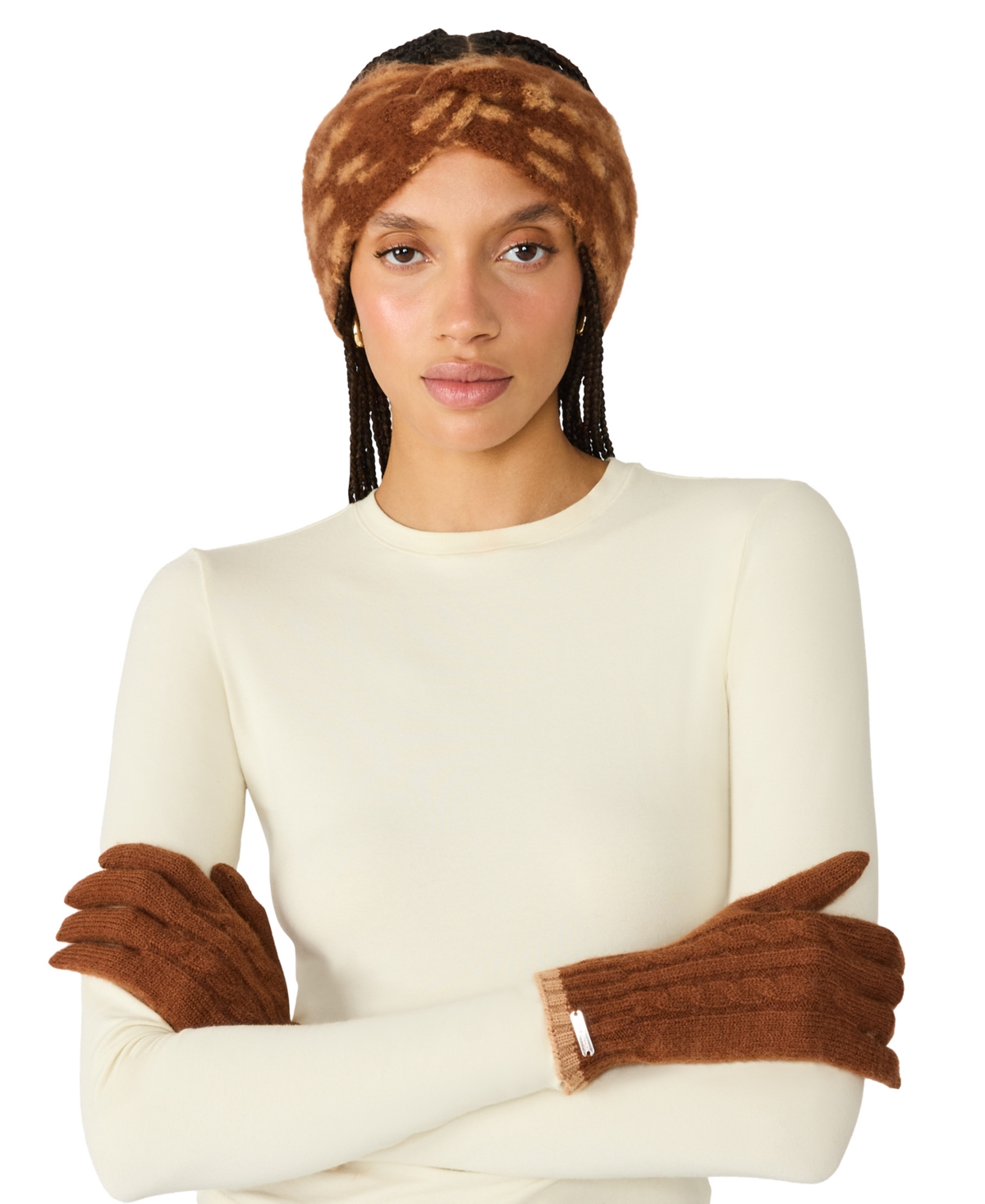 Click here for Steve Madden Animal Print 3-Piece Earwarmer Headba... prices