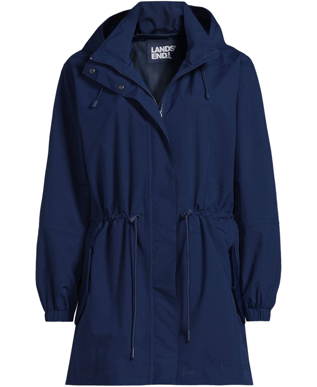 Click here for Lands End Plus Size Packable Rain Parka - Deep sea... prices