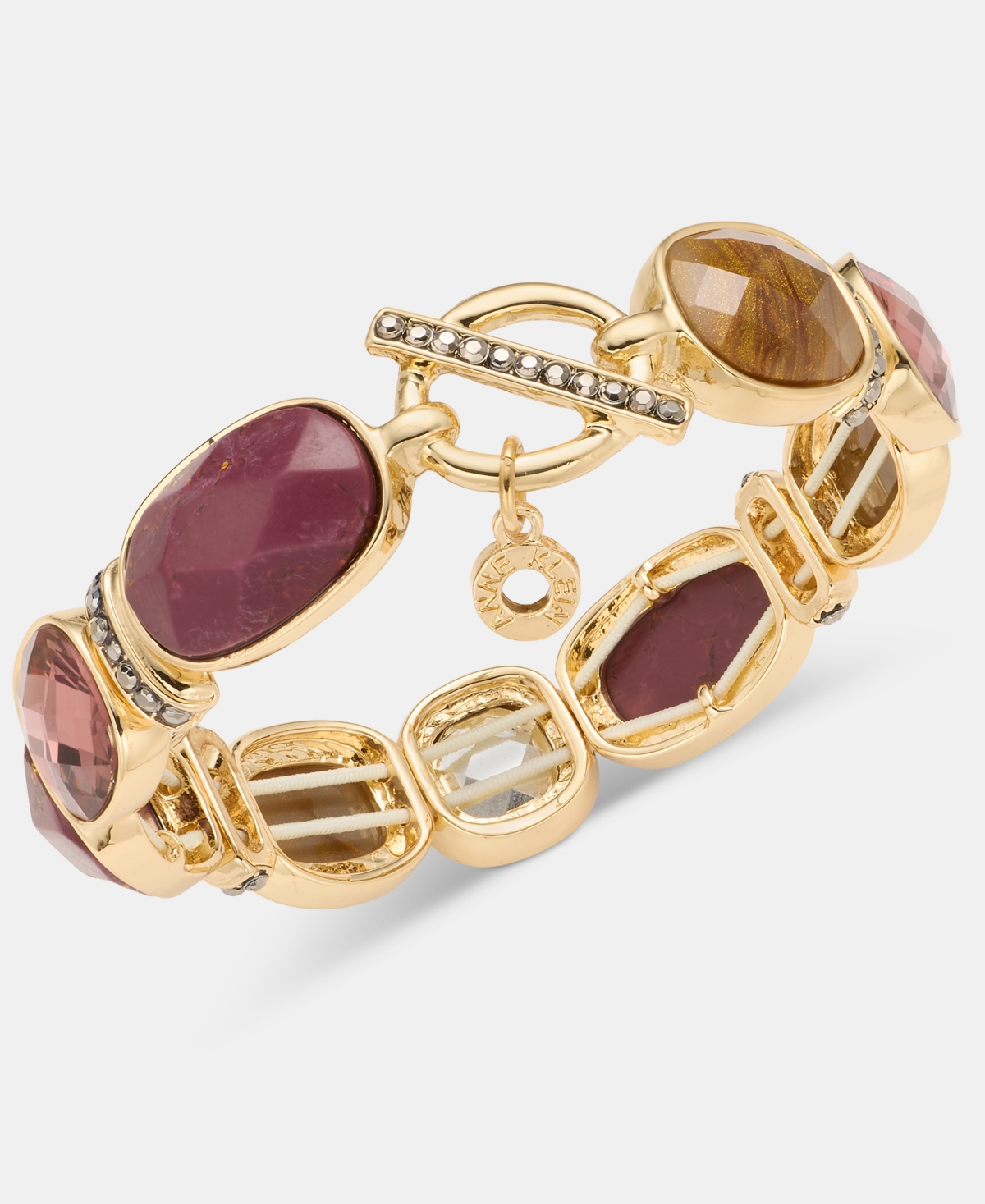 Click here for Anne Klein Stone Stretch Bracelet - Multi prices