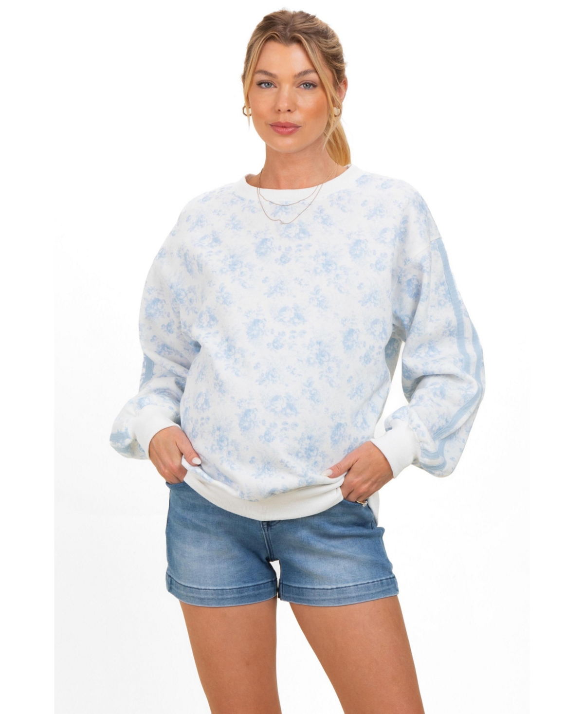 Click here for Pinkblush Womens Blue Classic Wash Denim Shorts -... prices