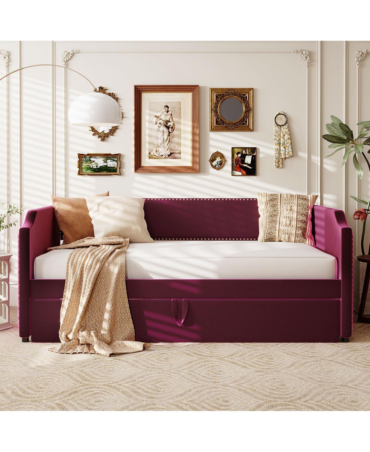 Click here for Streamdale Furniture Twin Size Velvet Upholstered... prices