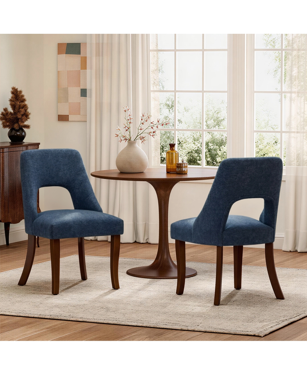 Click here for Streamdale Furniture Set of 2 Upholstered Chenille... prices