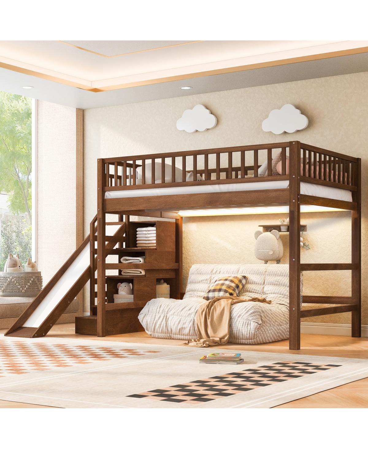 Click here for Streamdale Furniture Loft Bed with Storage Stairca... prices