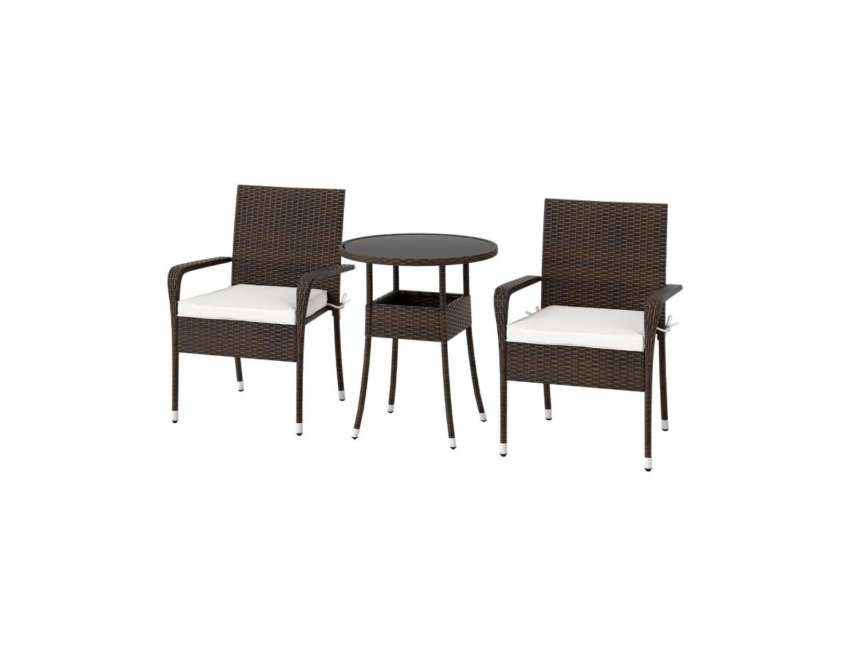 Click here for Slickblue Outdoor 3-Piece Wicker Furniture Set wit... prices