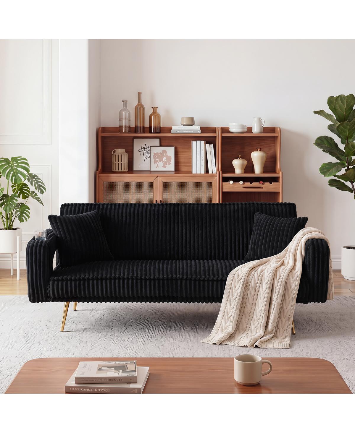 Click here for Streamdale Furniture 74.01 Minimalist Corduroy Sof... prices