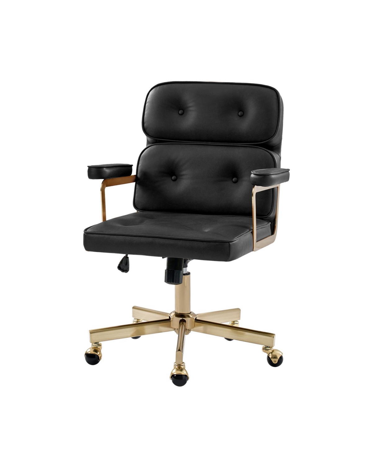 Click here for Hulala Home 24 Wide Faux Leather Tilting Swivel Of... prices