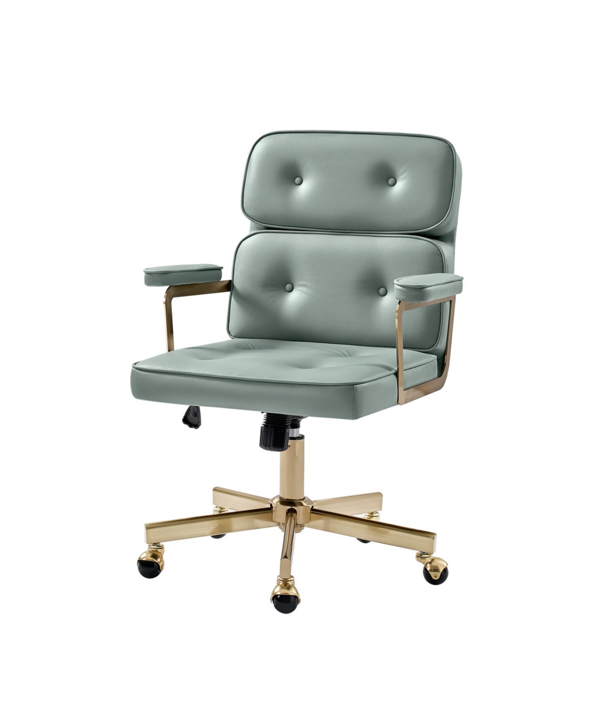 Click here for Hulala Home 24 Wide Faux Leather Tilting Swivel Of... prices
