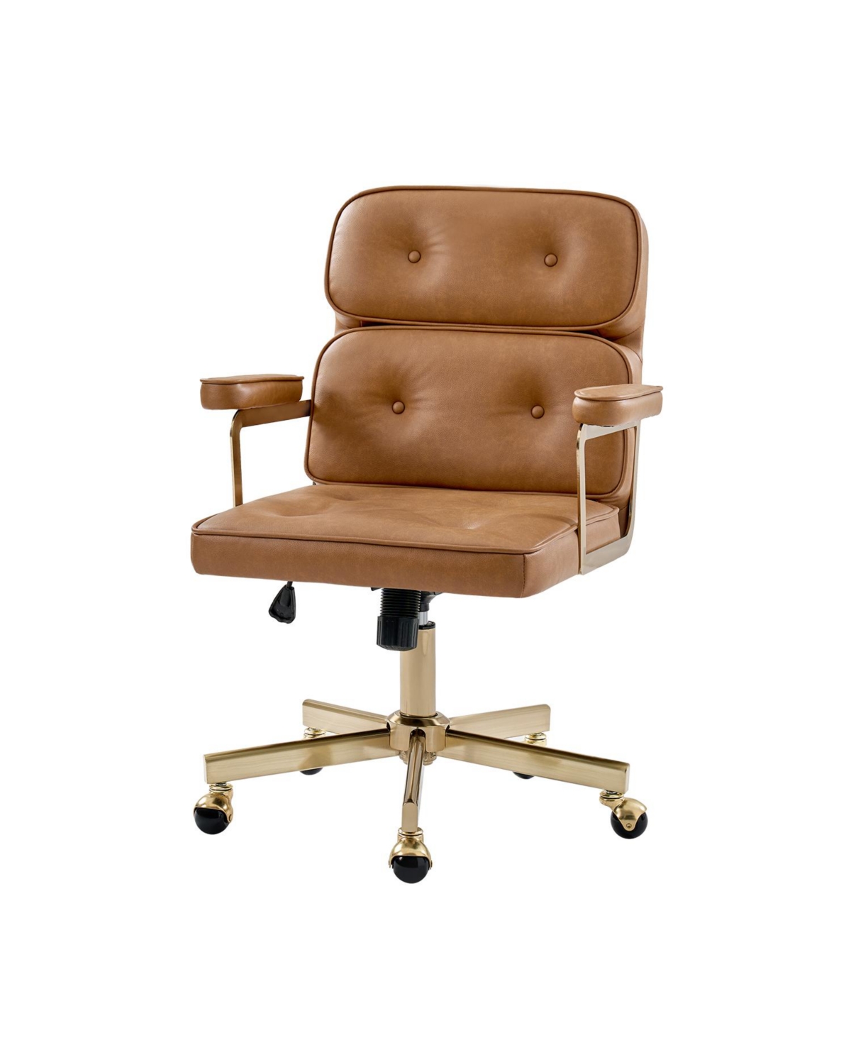 Click here for Hulala Home 24 Wide Faux Leather Tilting Swivel Of... prices