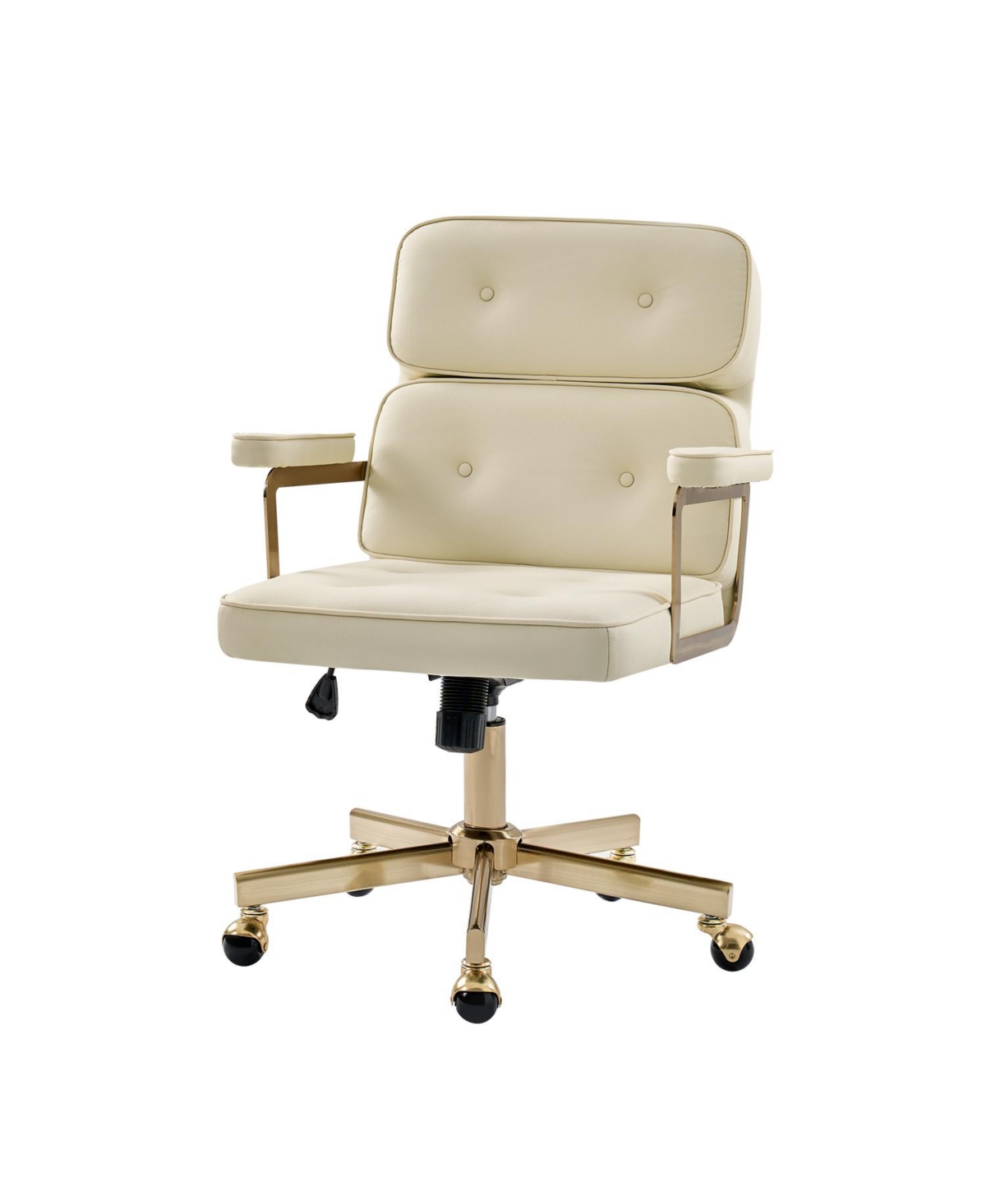 Click here for Hulala Home 24 Wide Faux Leather Tilting Swivel Of... prices