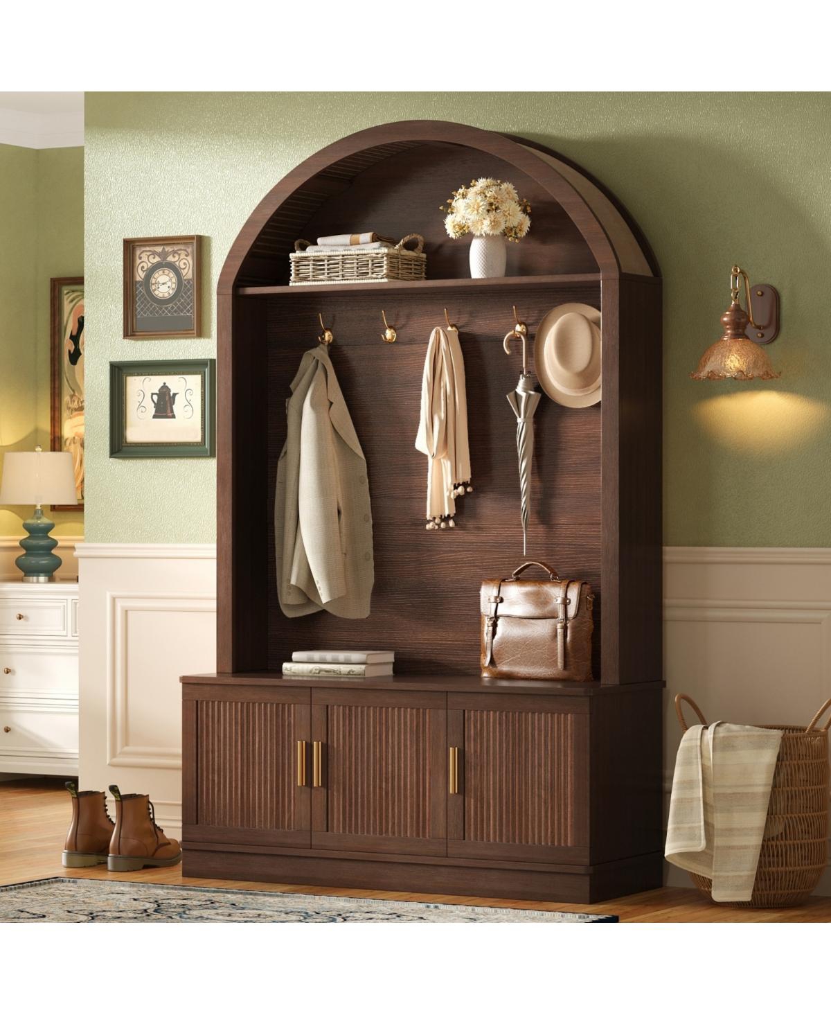 Click here for Streamdale Furniture Farmhouse Arched Hall Tree wi... prices