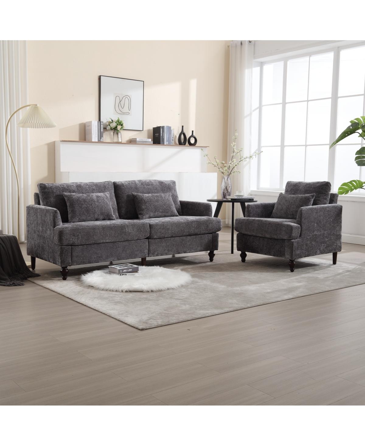 Click here for Streamdale Furniture Mid-Century Modern Chenille 2... prices