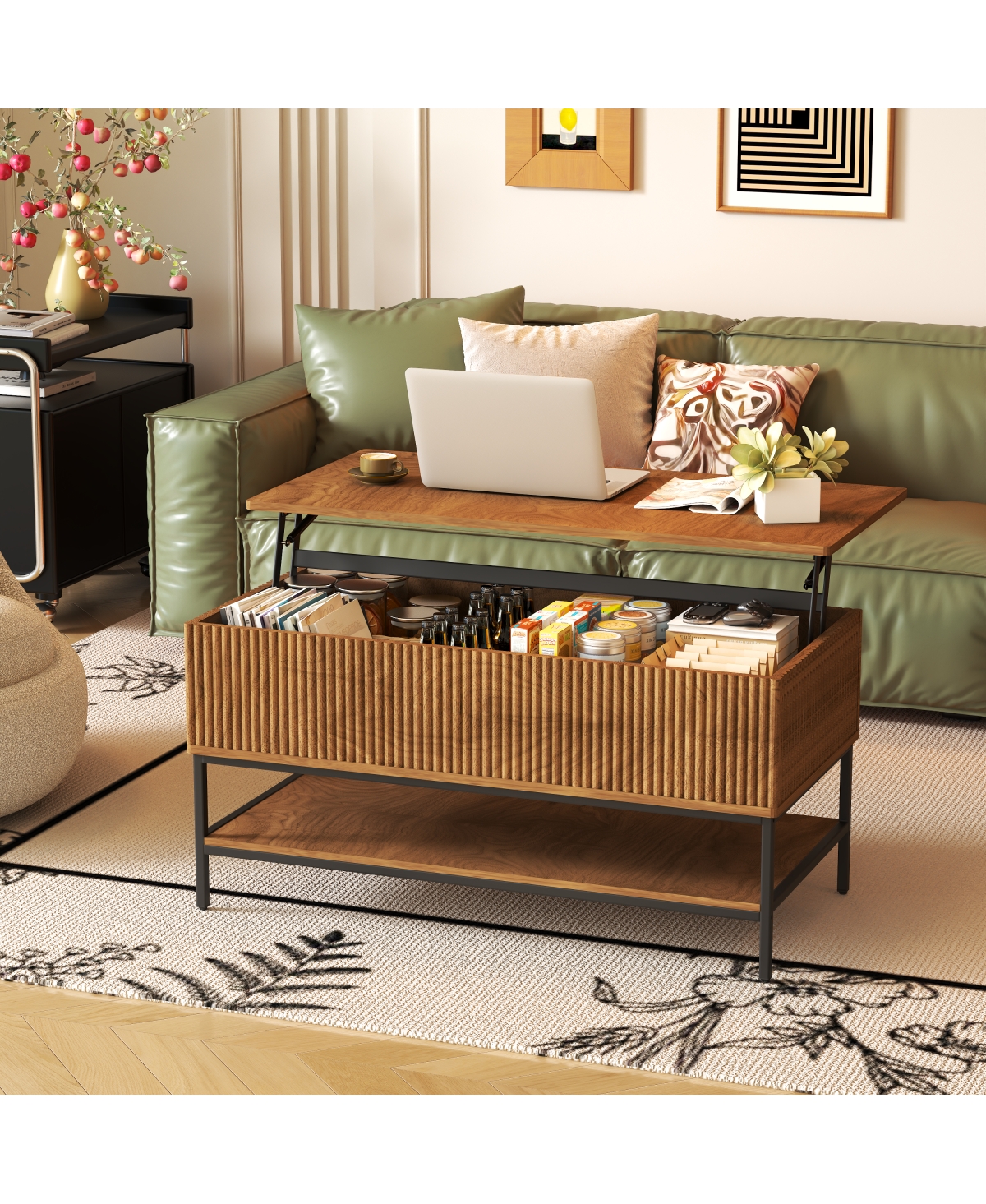 Click here for Streamdale Furniture Lift Top Coffee Table with Hi... prices