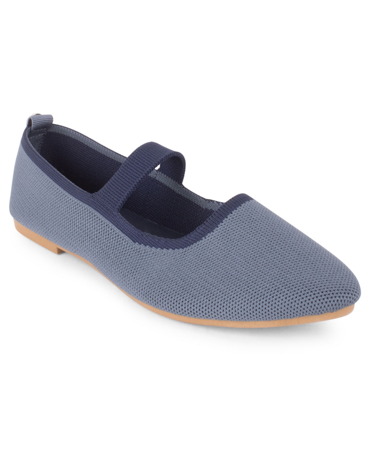 Click here for Tahari Womens Shannon Mary Jane Flats - Denim Navy prices