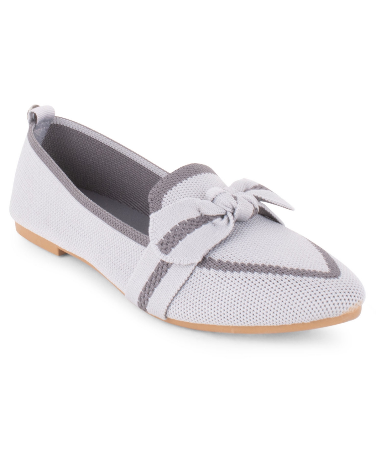 Click here for Tahari Womens Dublin Knit Slip-On Flats - Gray Dar... prices