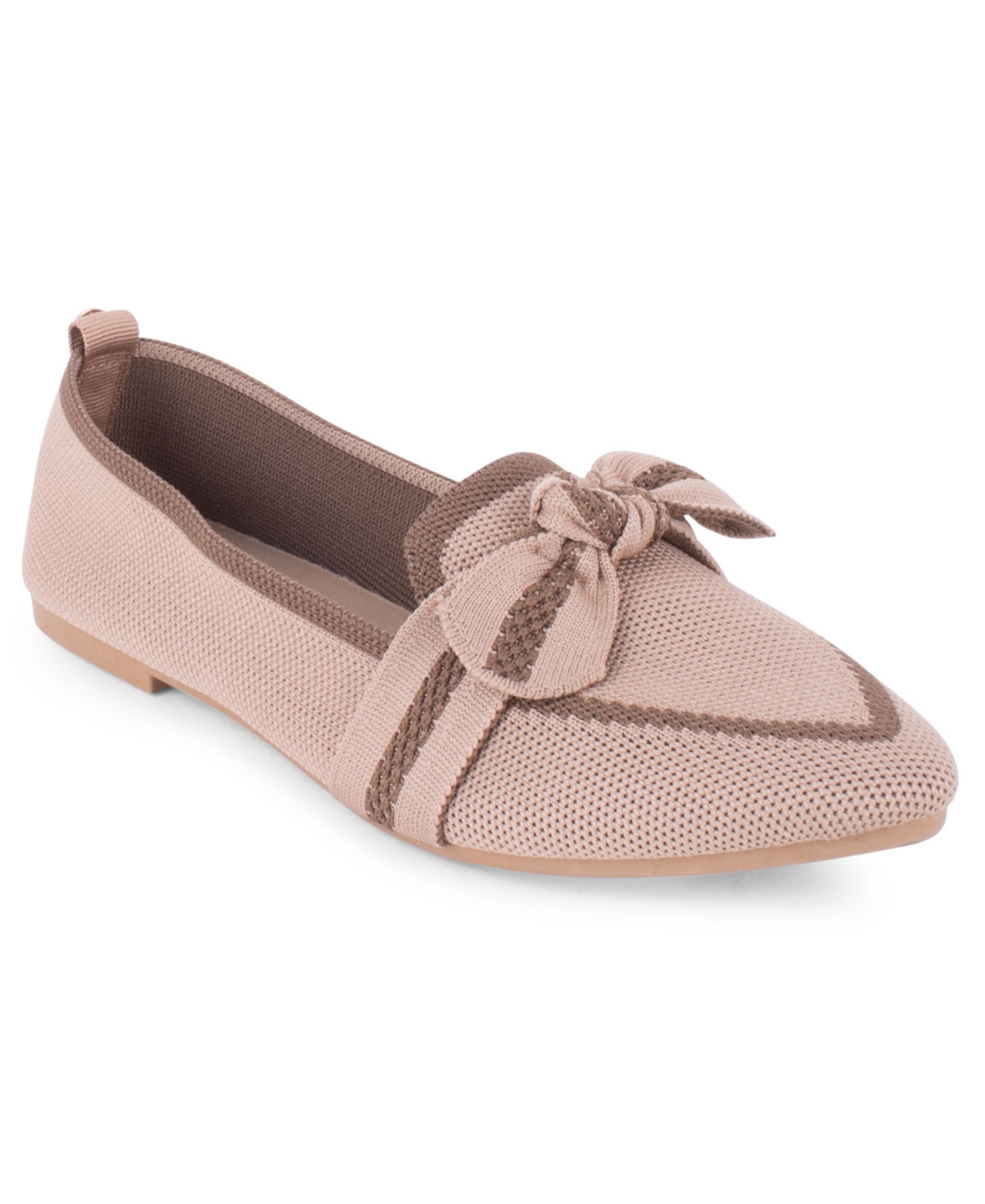 Click here for Tahari Womens Dublin Knit Slip-On Flats - Natural... prices