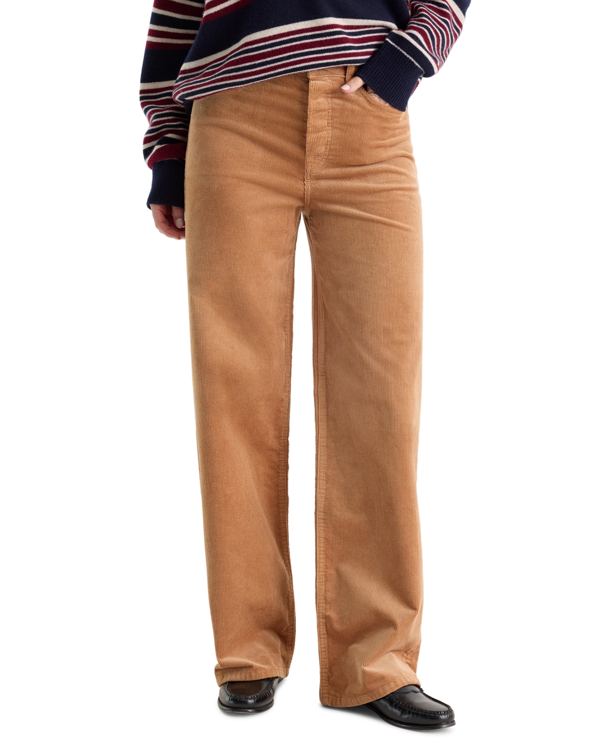 Click here for Good American Womens High-Rise Relaxed Wide-Leg Je... prices