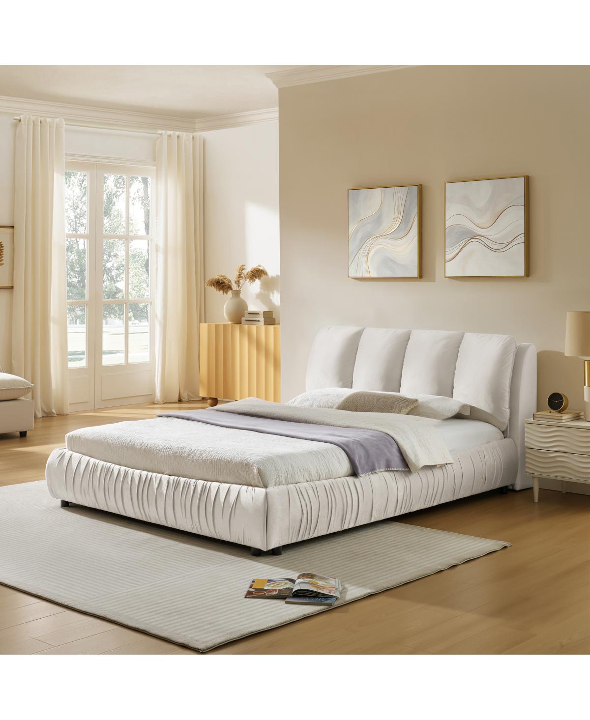 Click here for Streamdale Furniture Queen Size Upholstered Bed Fr... prices