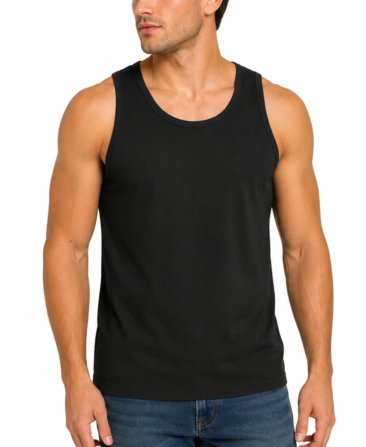 Click here for Blu Rock Mens Micro Waffle Knit Regular-Fit Tank T... prices