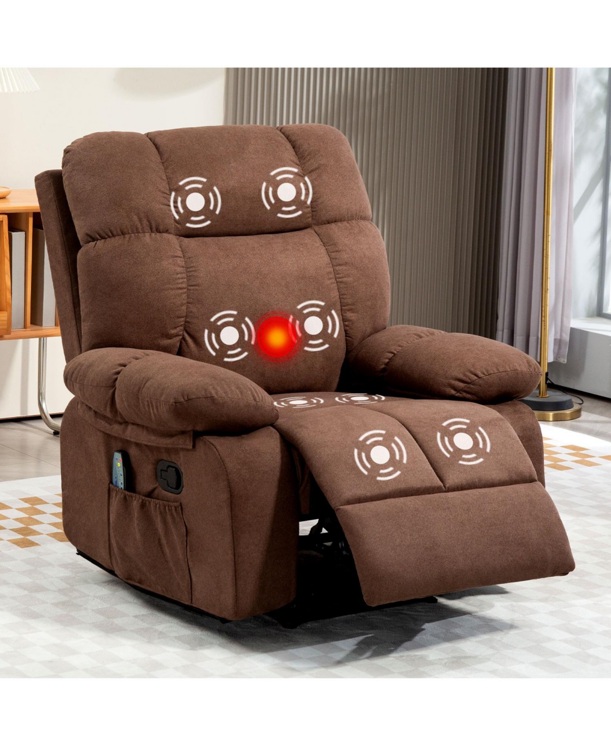 Click here for Dyhome Manual Recliner Chair with Heat and Massage... prices